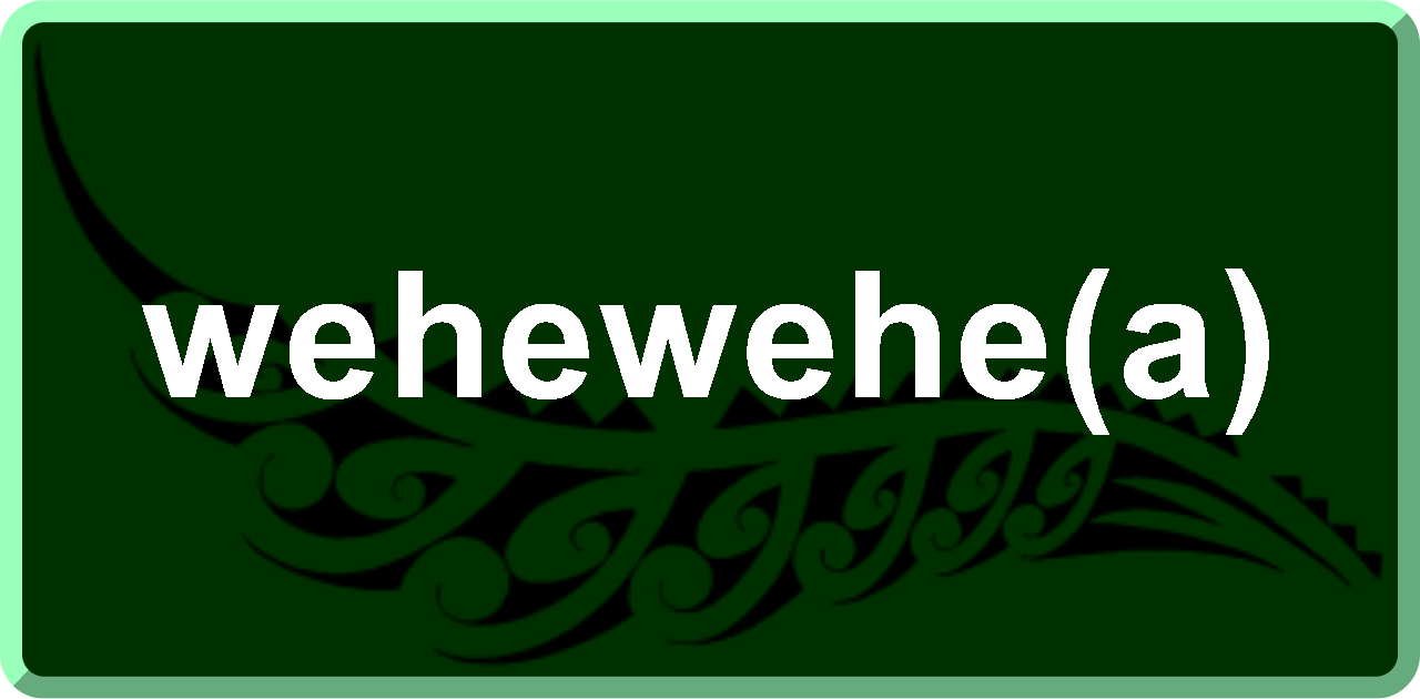 wehewehe(a): sort out, separate, divide