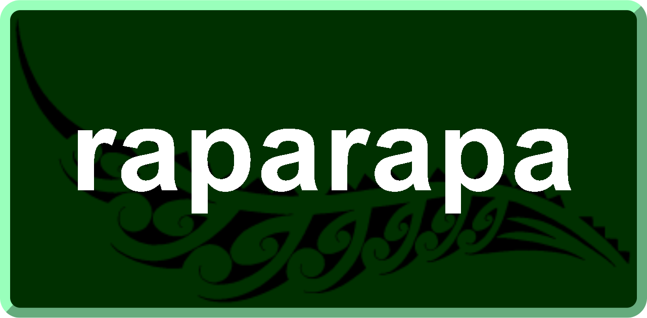 raparapa: extension of the barge boards of the meeting house.