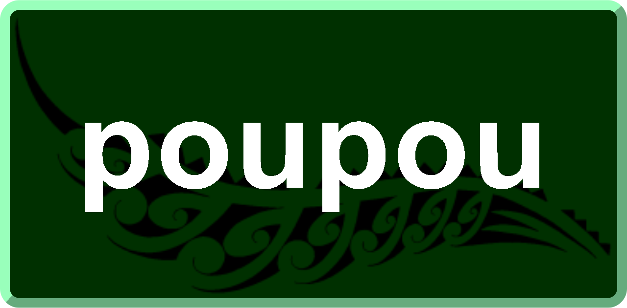 poupou: upright slabs forming the solid part of the walls of a meeting ...