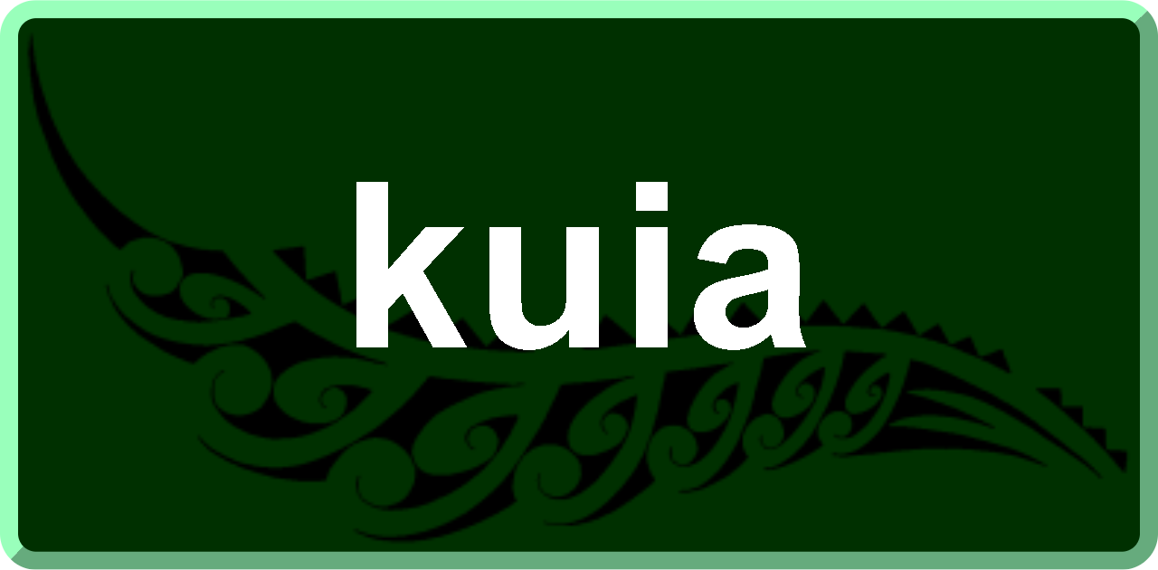kuia: elderly woman